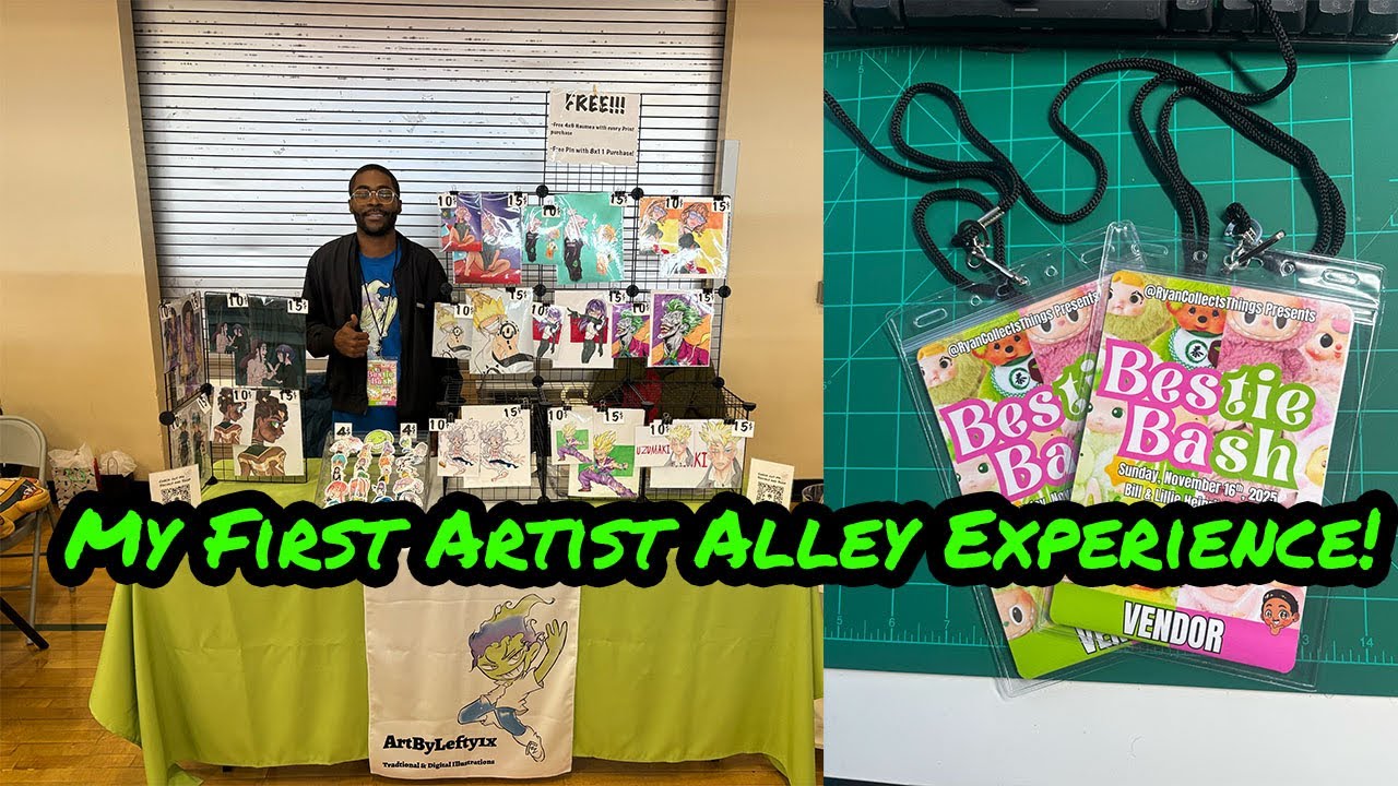 MY FIRST ARTIST ALLEY!!! | What I learned! - YouTube
