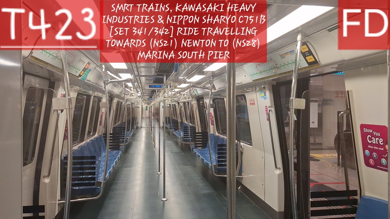 SMRT TRAINS, Kawasaki Heavy Industries & Nippon Sharyo C751B [Set 341/ ...