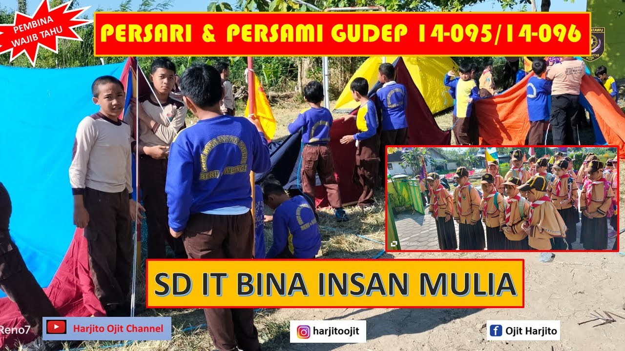 PERSARI DAN PERSAMI GUDEP 14-095/14-096 PANGKALAN SD IT BINA INSAN MULIA - YouTube