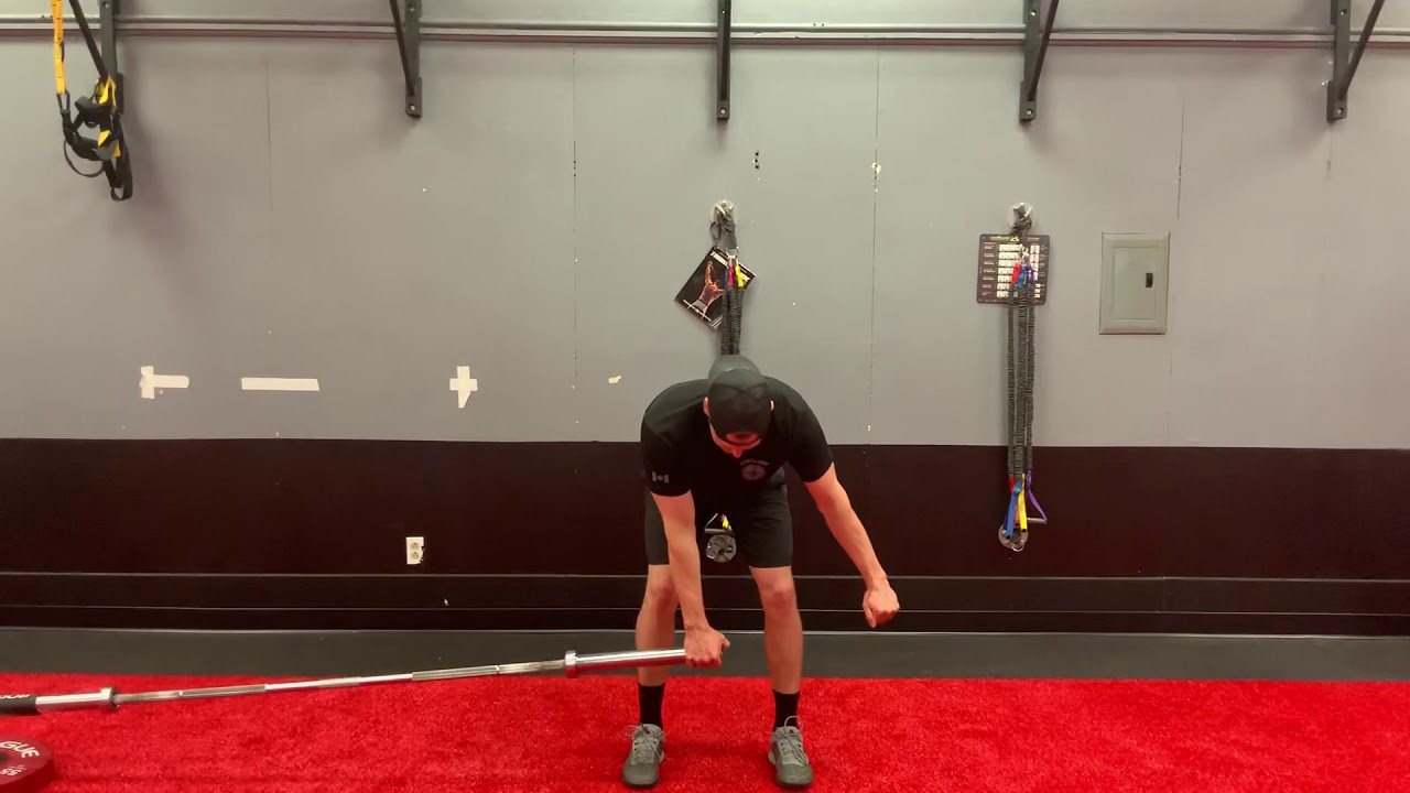 Bent Over Lateral Single Arm Landmine Row - YouTube