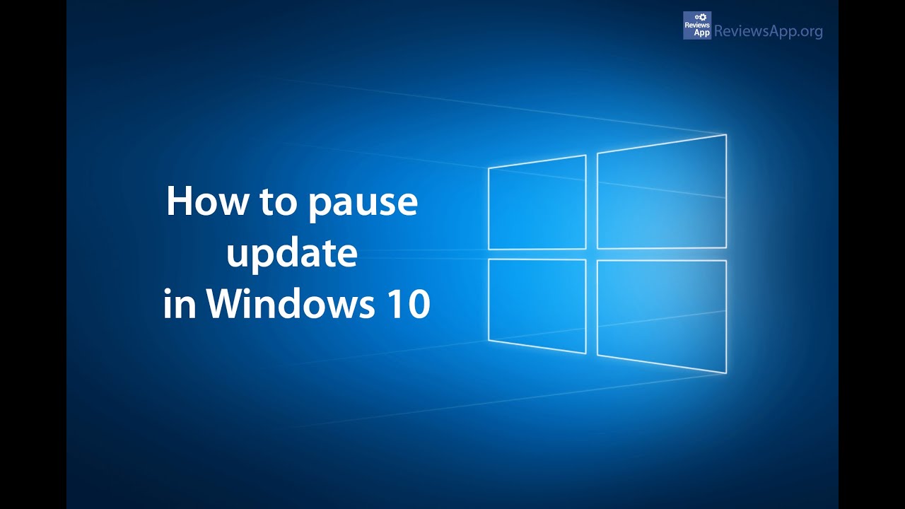 How to Pause Update in Windows 10 - tutorial - YouTube