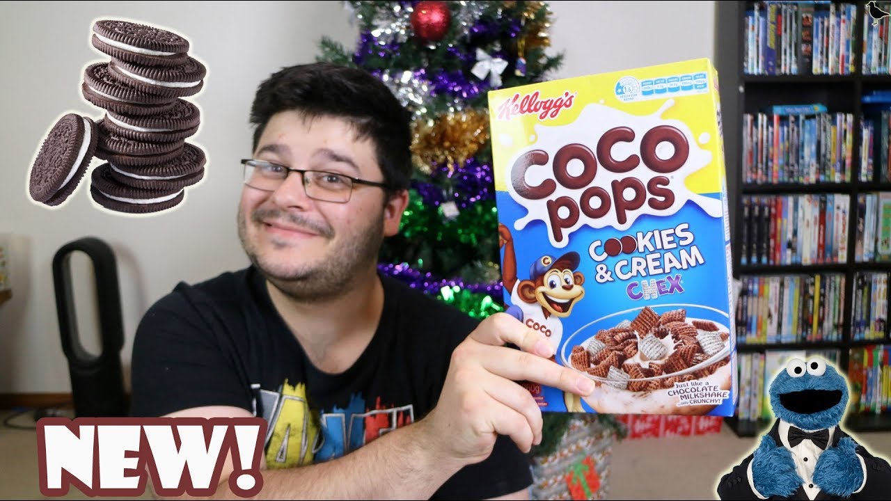 Kellogg's Coco Pops Cookies & Cream Chex Cereal Taste Test | Birdew ...