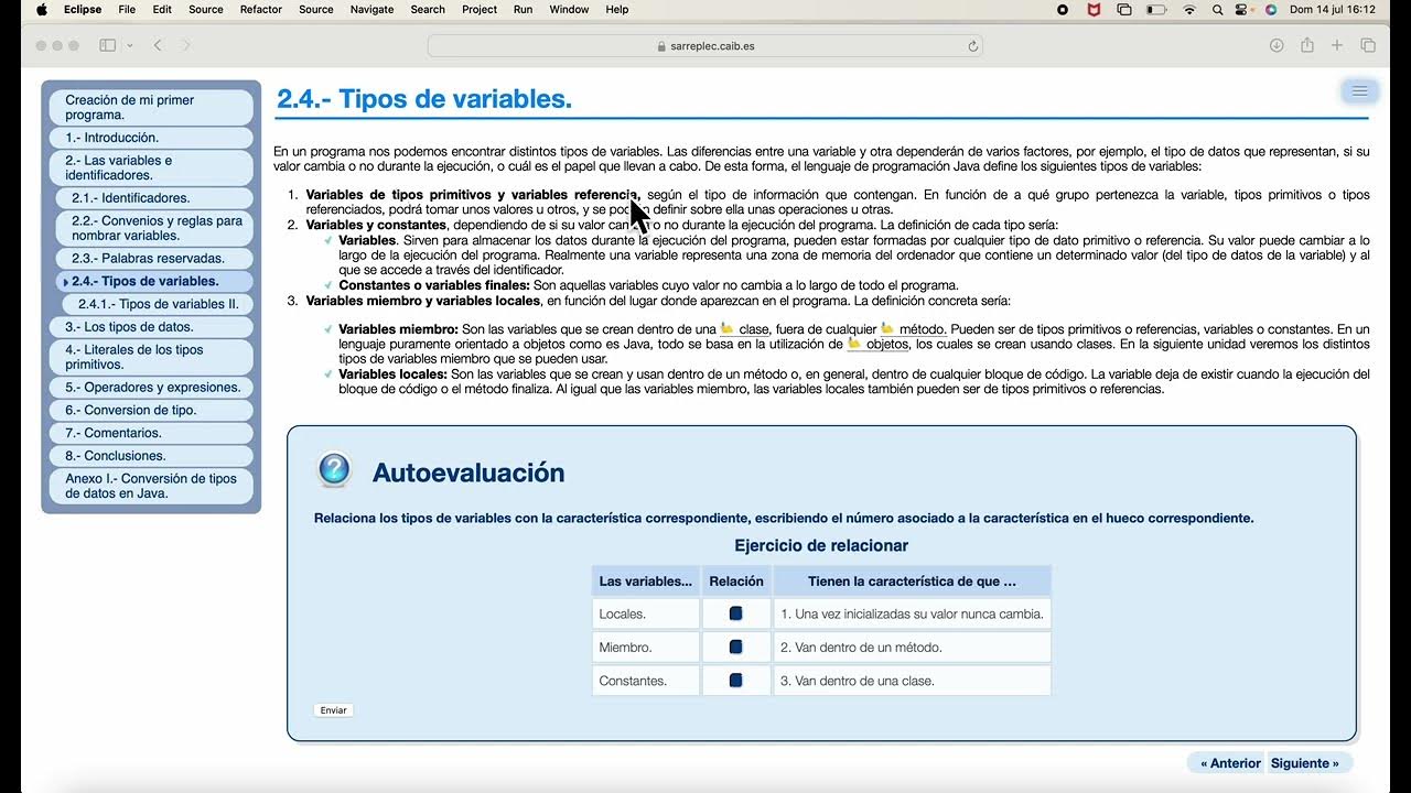 2.4. Tipos de Variables. Prof. Ingeniero Informático Eduardo Rojo Sánchez - YouTube
