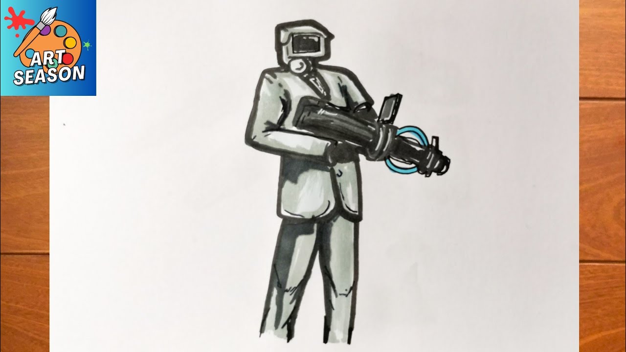 How to Draw Scientist Cameraman from Skibidi Toilet - YouTube