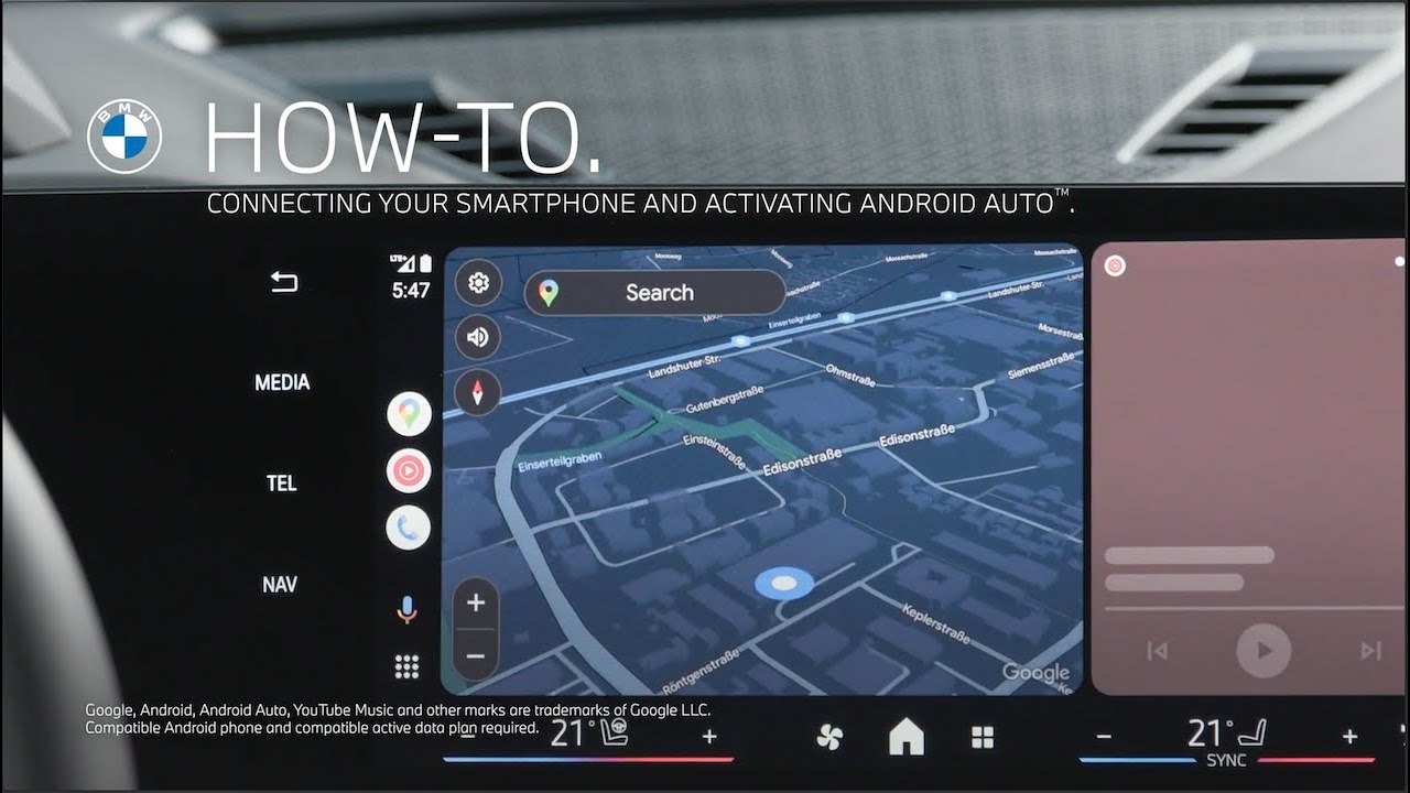How To Connect and Use Android Auto in Your BMW - YouTube