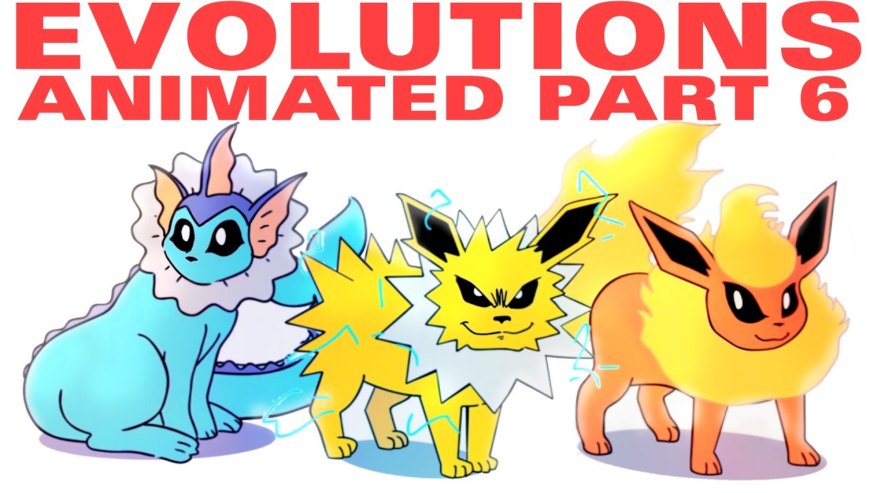 POKEMON EVOLUTIONS ANIMATED Part 6 [126 - 151] - YouTube