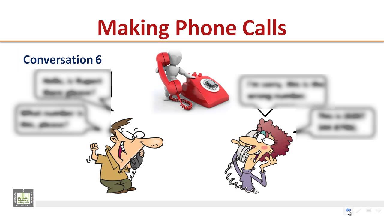 LISTENING - Making Phone Calls - YouTube