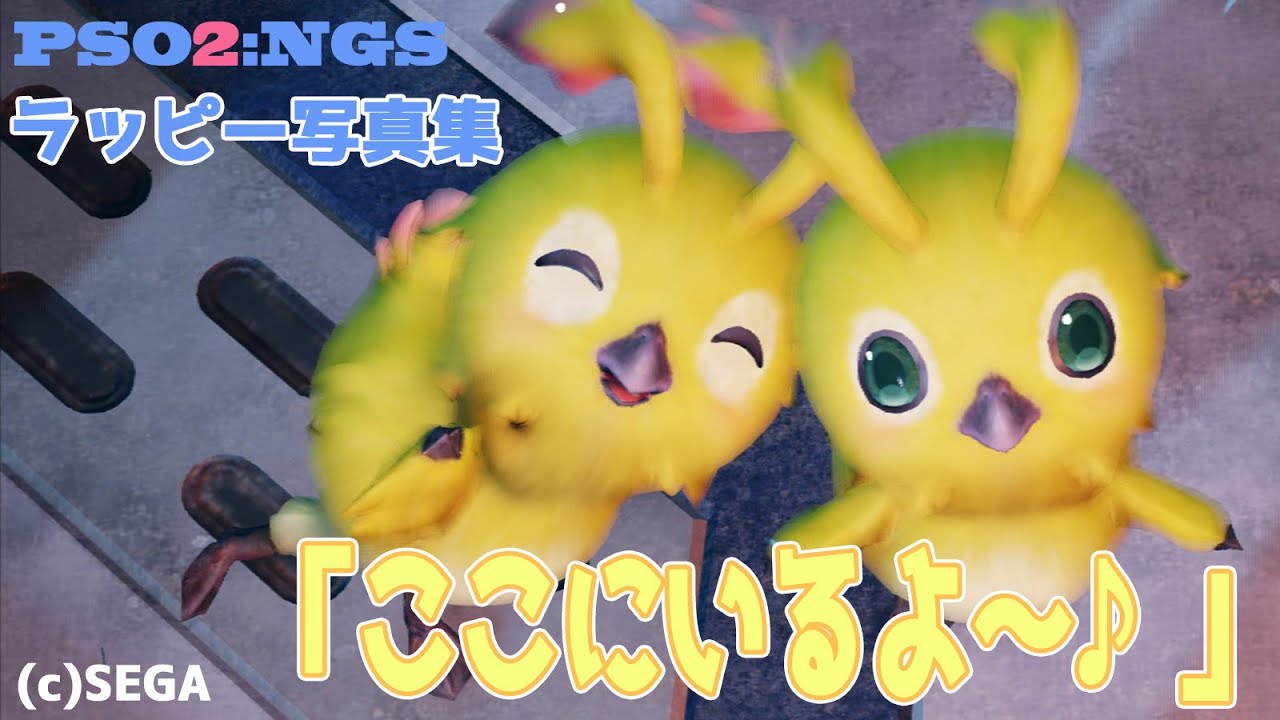 [PSO2:NGS] ラッピー写真集「ここにいるよ～♪」 - YouTube