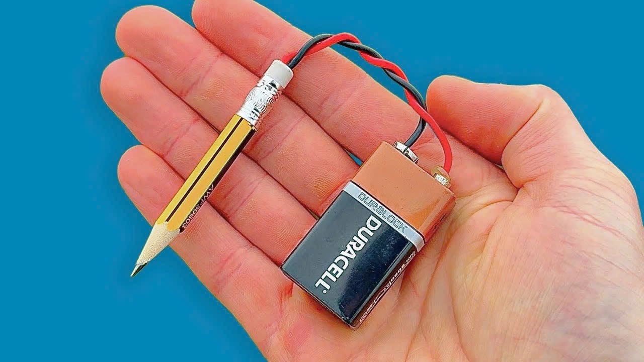 How to Make a Mini Welding Machine from a 9V Battery and a Pencil ...