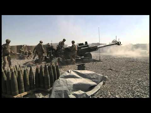 M777A2 Howitzer - Artillery Support in Afghanistan - YouTube