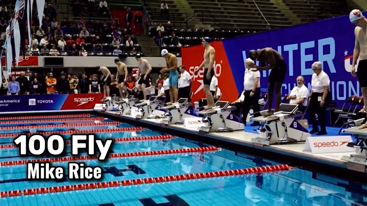 Mike Rice Dominates Mens 100 Fly | 2025 Speedo Winter Junior Nationals ...