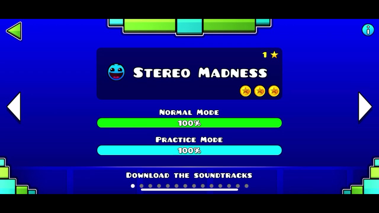 Geometry Dash Lite Stereo Madness - YouTube