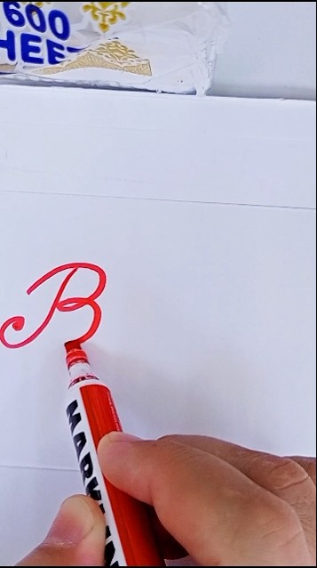 Write "B" cursive writing | hand writing practice #handwriting # ...