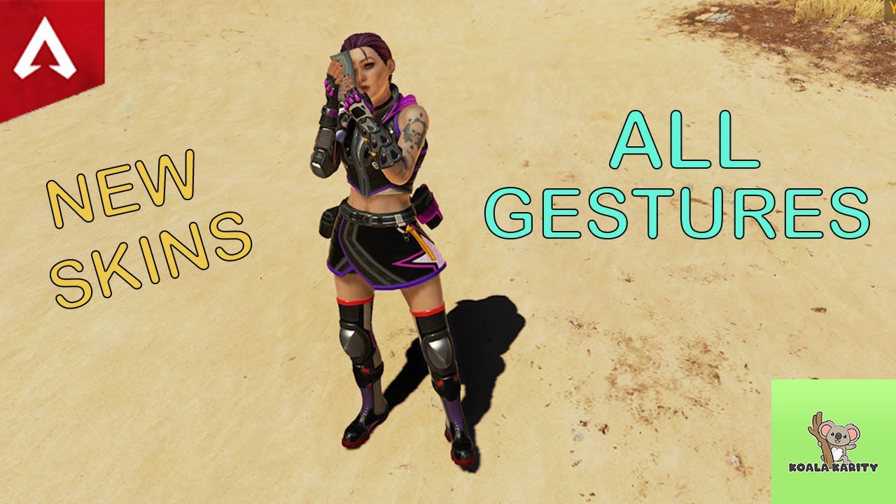 New Legendary Skin for Wraith (Flashy Finish), All Gestures. [Apex ...