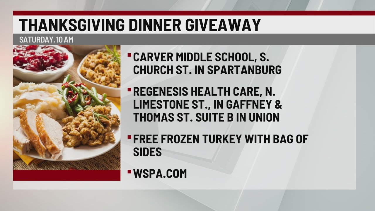 Thanksgiving dinner giveaway planned for Upstate - YouTube