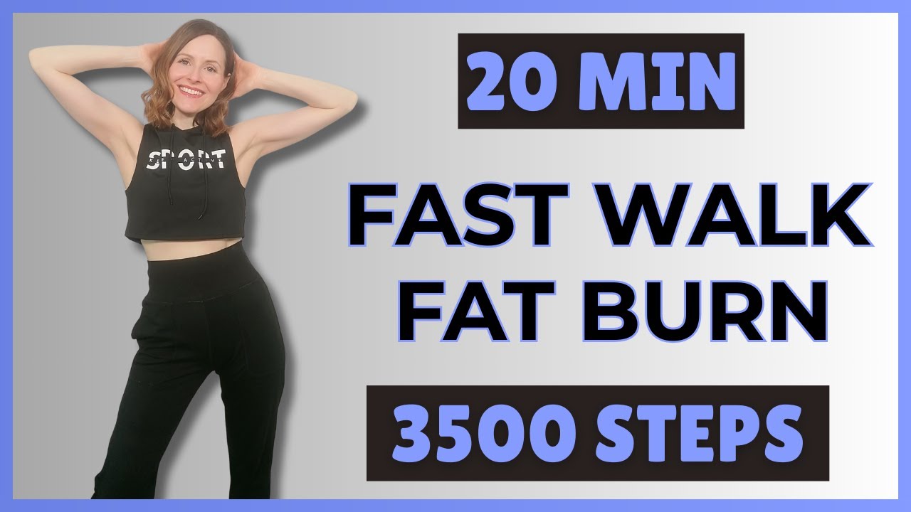 3500 STEPS IN 20 MINUTES - SPEED WALK AT HOME / No Jumping / Burn Fat ...