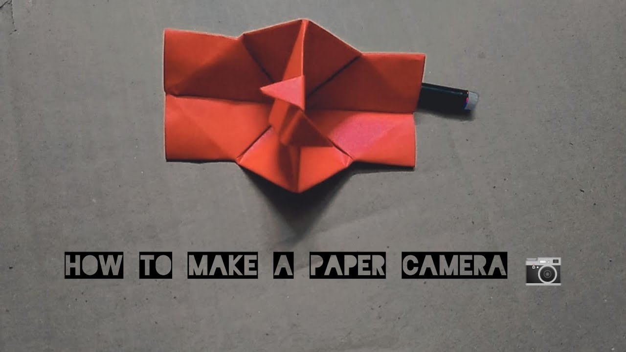 how to make a paper camera without glue (origami) - YouTube