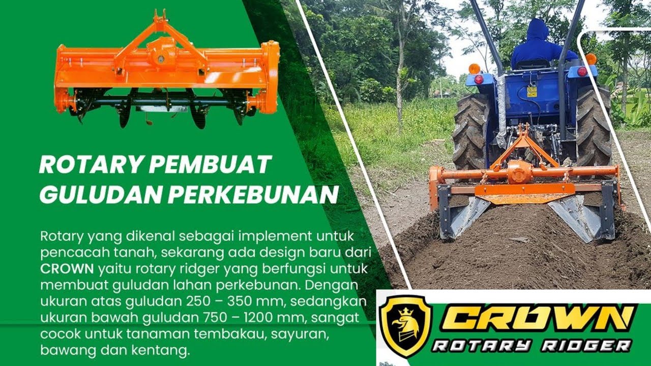 Rotary Machine Guludan ‼️ Inovasi dalam Pembuatan Guludan - YouTube