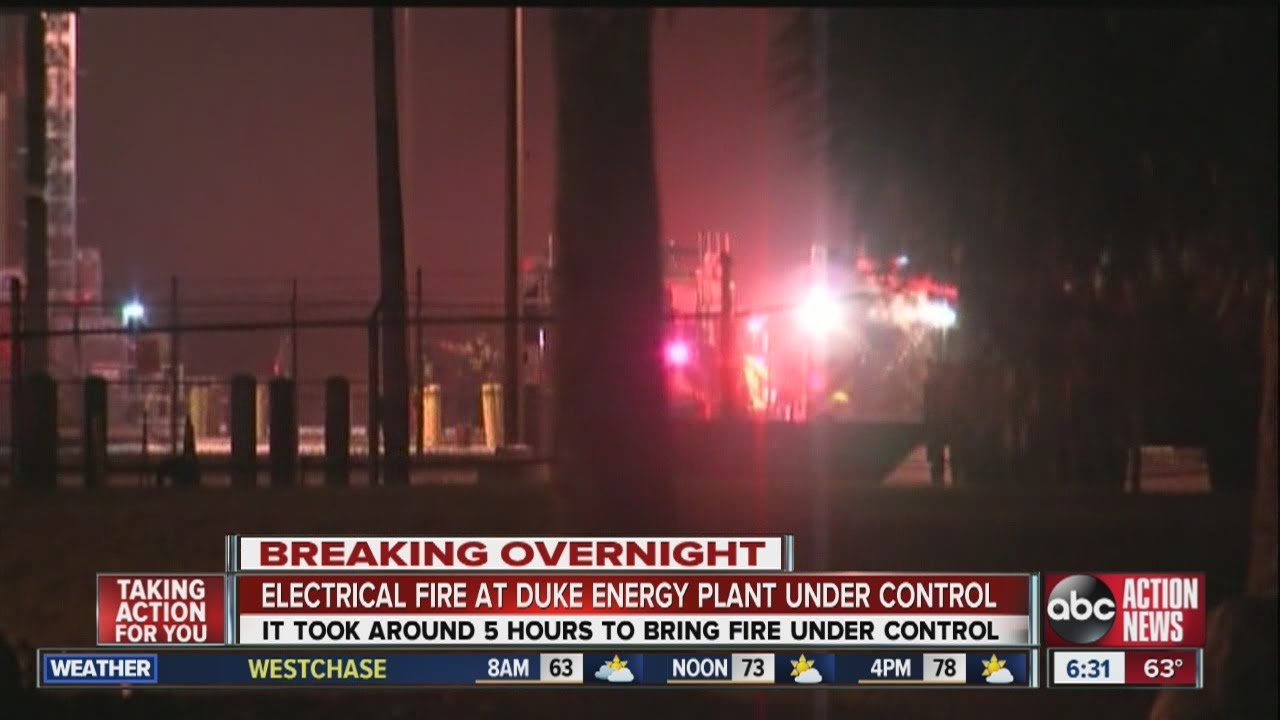 Electrical fire at Duke Energy plant on Weedon Island under control ...