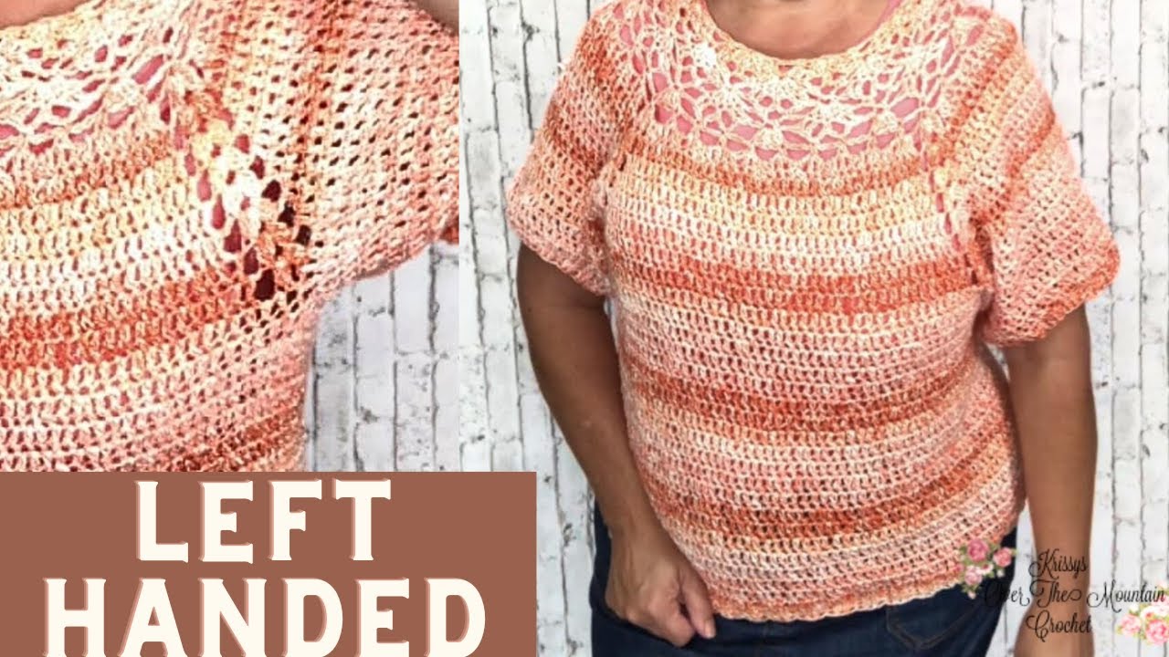 Left Handed Crochet Pattern with Charts Included: Easy & Free Lace ...