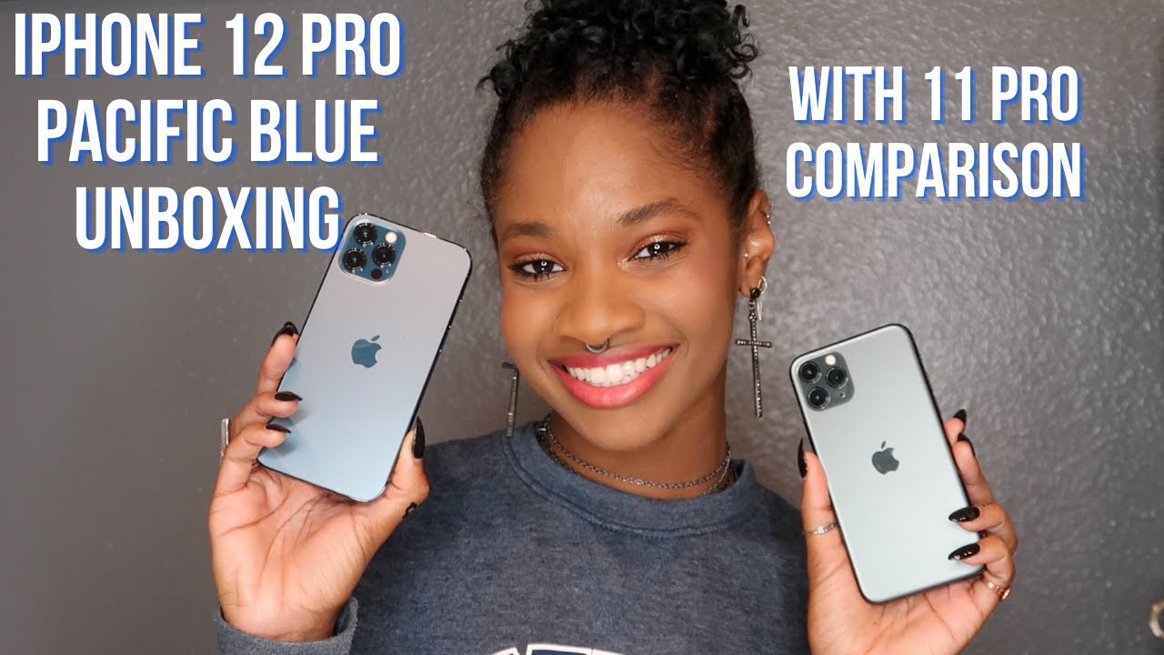 iPhone 12 Pro Unboxing + Comparison to iPhone 11 Pro | Pacific Blue ...