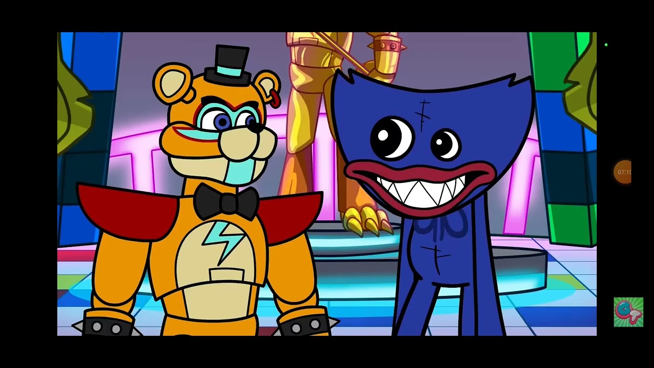 Fnaf meets poppy playtime (gametoons animation) - YouTube