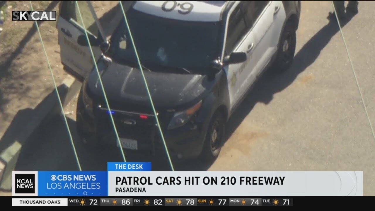 Multiple law enforcement patrol cars hit by objects on SoCal roads ...