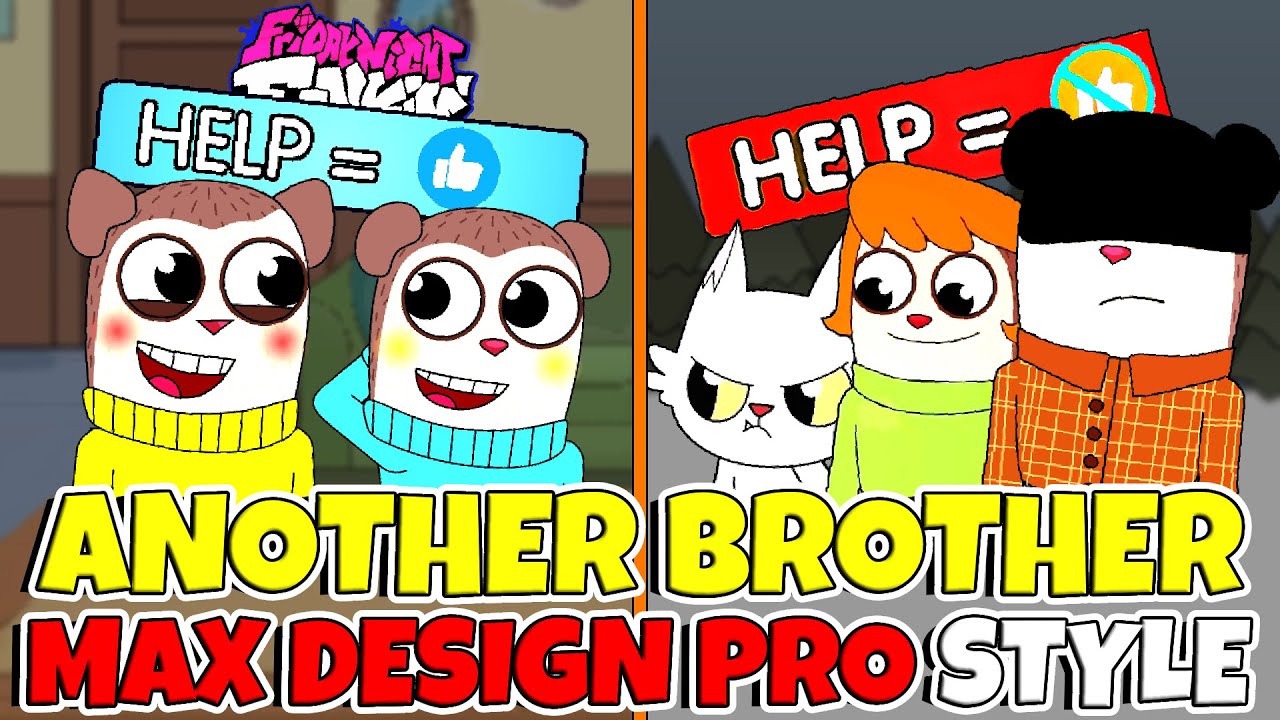 Friday Night Funkin' DINGALING V2 MAX DESIGN PRO STYLE ANOTHER BROTHER ...