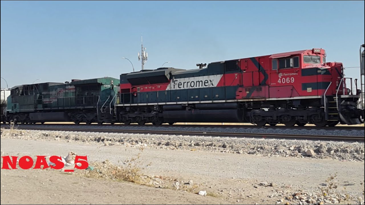 Carrusel Union Pacific al Sur con Diablas FXE lideres y remotas 1 Rana FSRR y 1 Diabla FXE NOAS ...