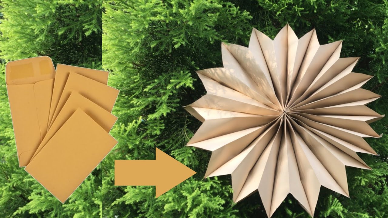 Perfect Shape Paper Star in ONE CUT | Easy Paper Star | DIY| CRAFT TECH ...