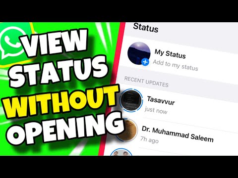 How To View WhatsApp Status WITHOUT Opening or Turning Off Read Receipts (iPhone/Android)