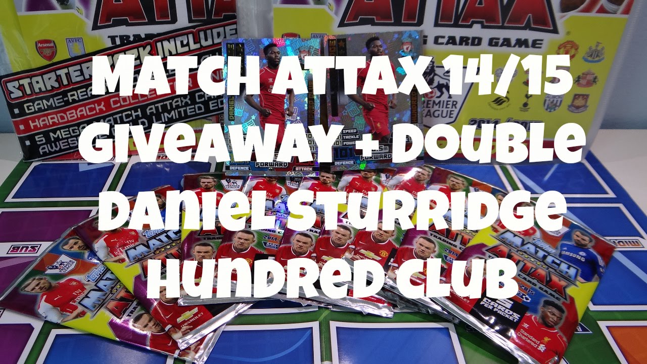MATCH ATTAX PREMIER LEAGUE 2014-15 ☆ Double Daniel Sturridge Hundred ...