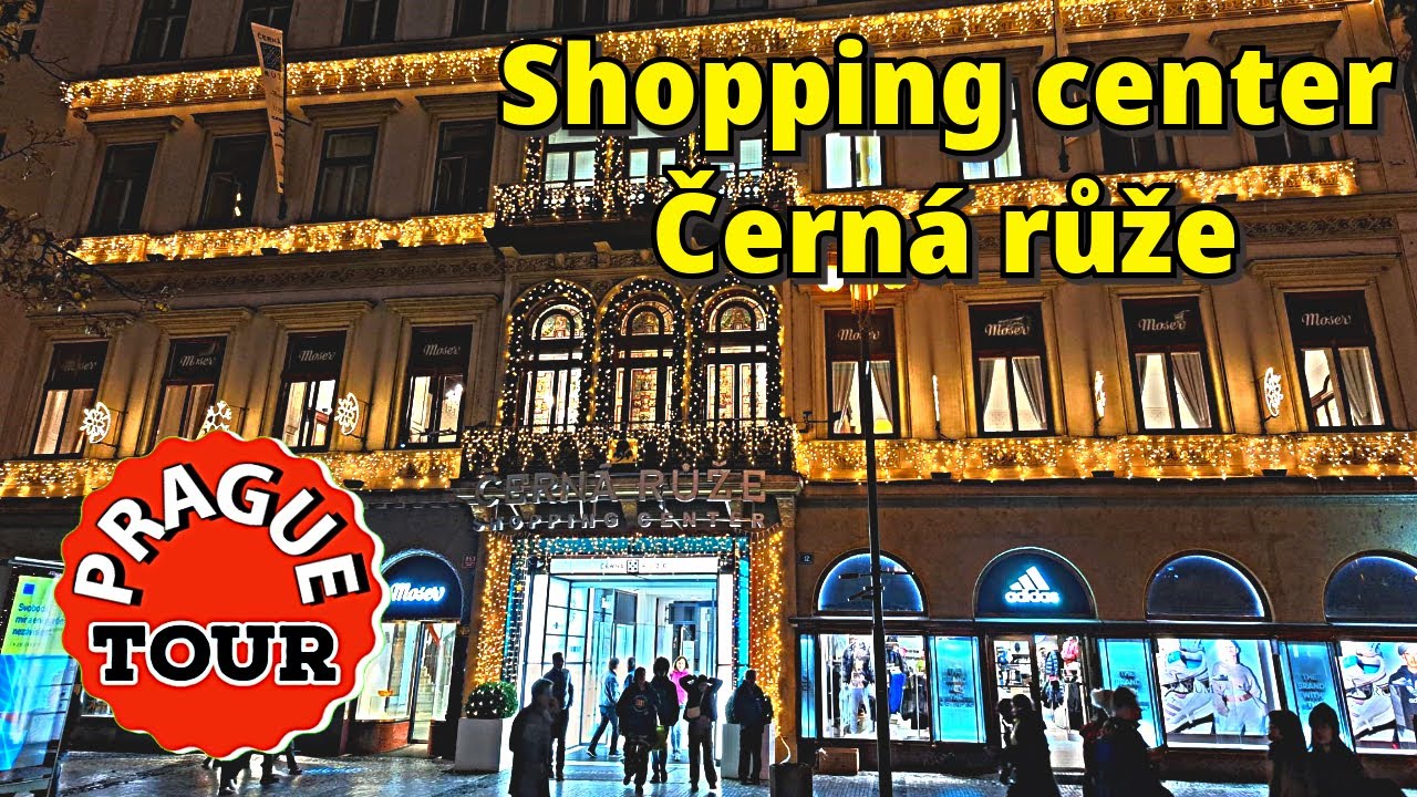 Shopping arcadein the heart of Prague. Walking tour of Prague, Czech ...