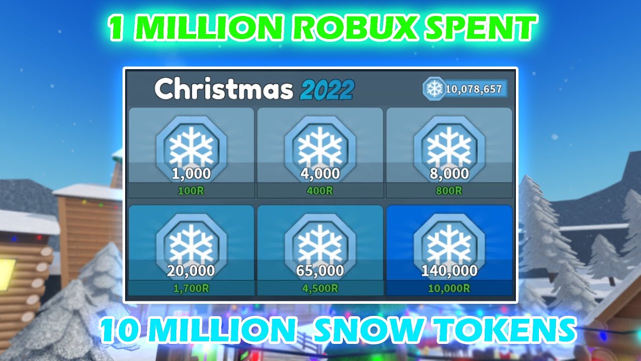 10,000,000 Snow Tokens, 1,000,000 Robux spent on Murder Mystery 2 ...