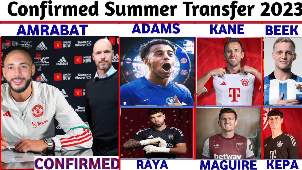 ALL LATEST CONFIRMED TRANSFERS TODAY, MBAPPE TO MADRID, MAGUIRE TO WEST ...