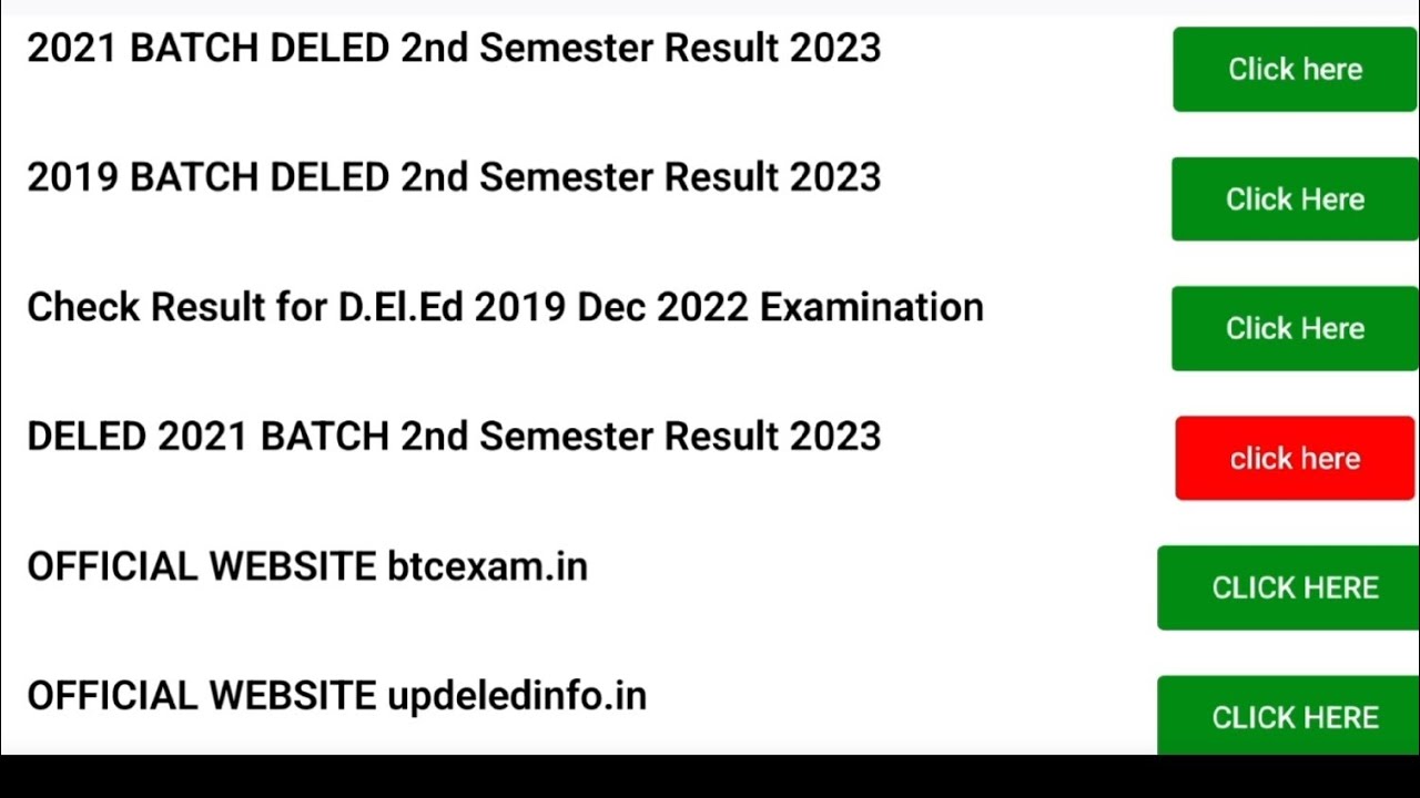 deled result | deled 2nd semester result 2023 | deled exam result 2023 ...