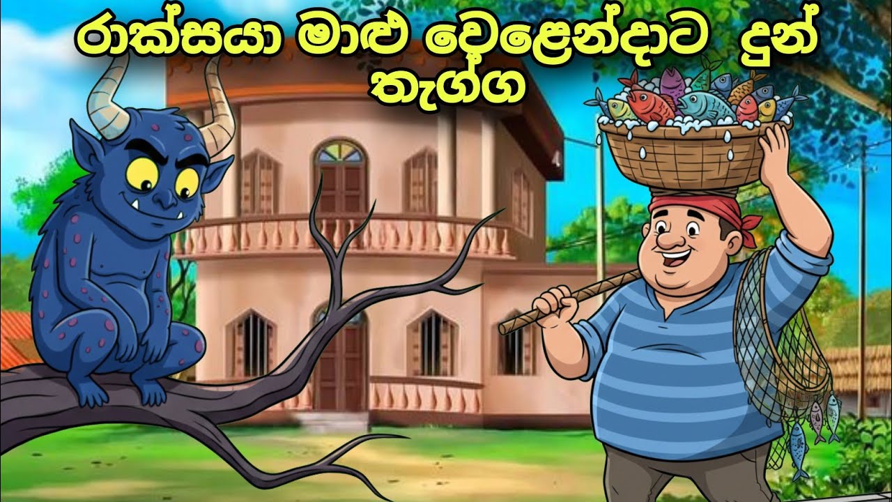 රාක්සයා ගෙ තැග්ග | sinhala cartoon | lama kathandara | surangana katha ...