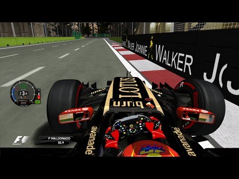 Grand Prix 4 - 2014 - Pastor Maldonado - Singapore Marina Bay Circuit - Crash