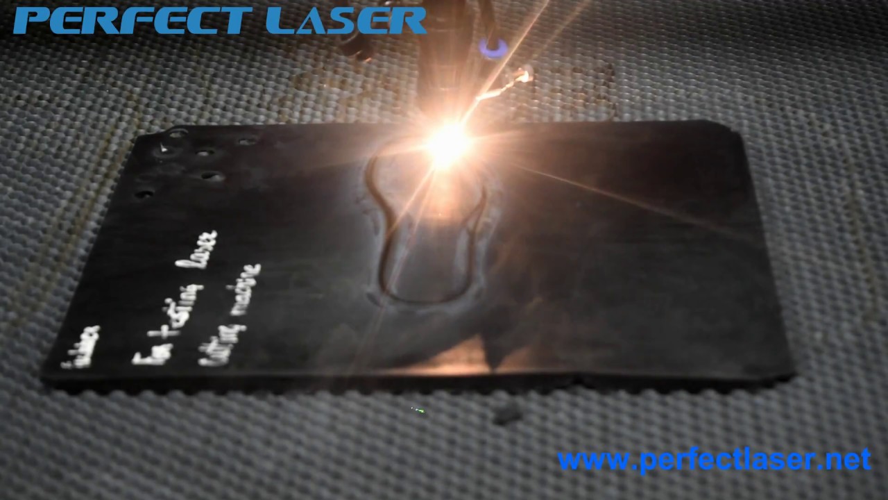 100W CO2 Laser Engraving and Cutting Machine for Rubber - YouTube