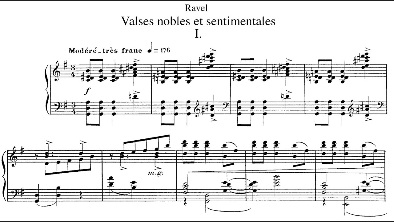 Maurice Ravel - Valses Nobles et Sentimentales (Grosvenor) - YouTube