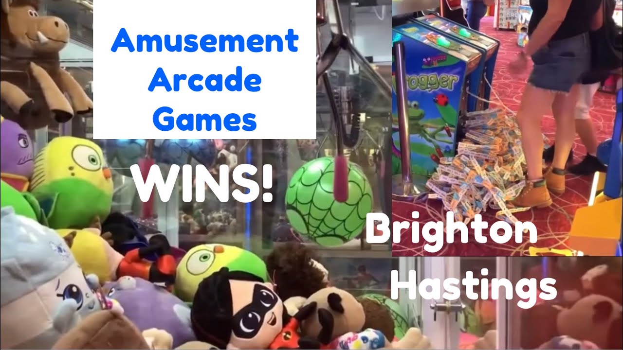 Amusement Arcade games & WINS, BRIGHTON pier, Hastings, claw machine ...