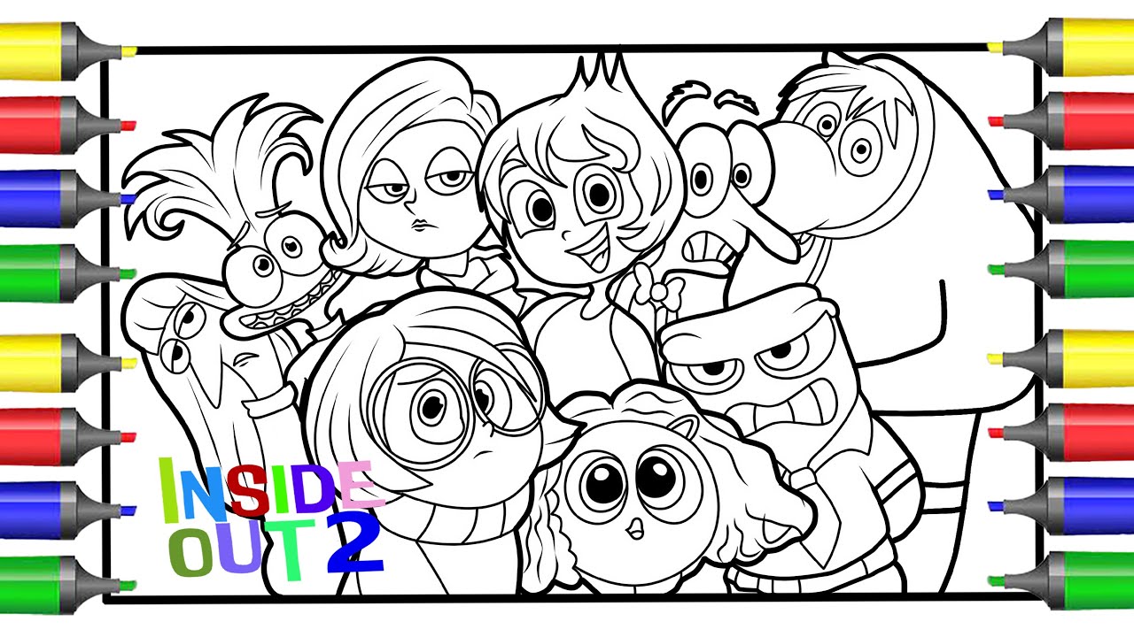 Inside Out 2 All Emotions Coloring Pages / 🎼NCS - YouTube