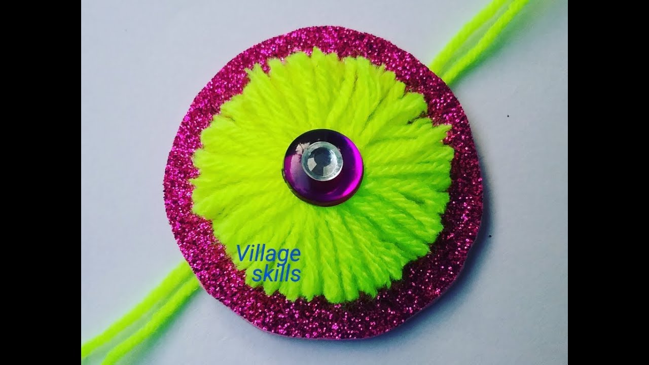 How to make Rakhi # 19 for school competition l #Rakhi,handmade rakhi ...