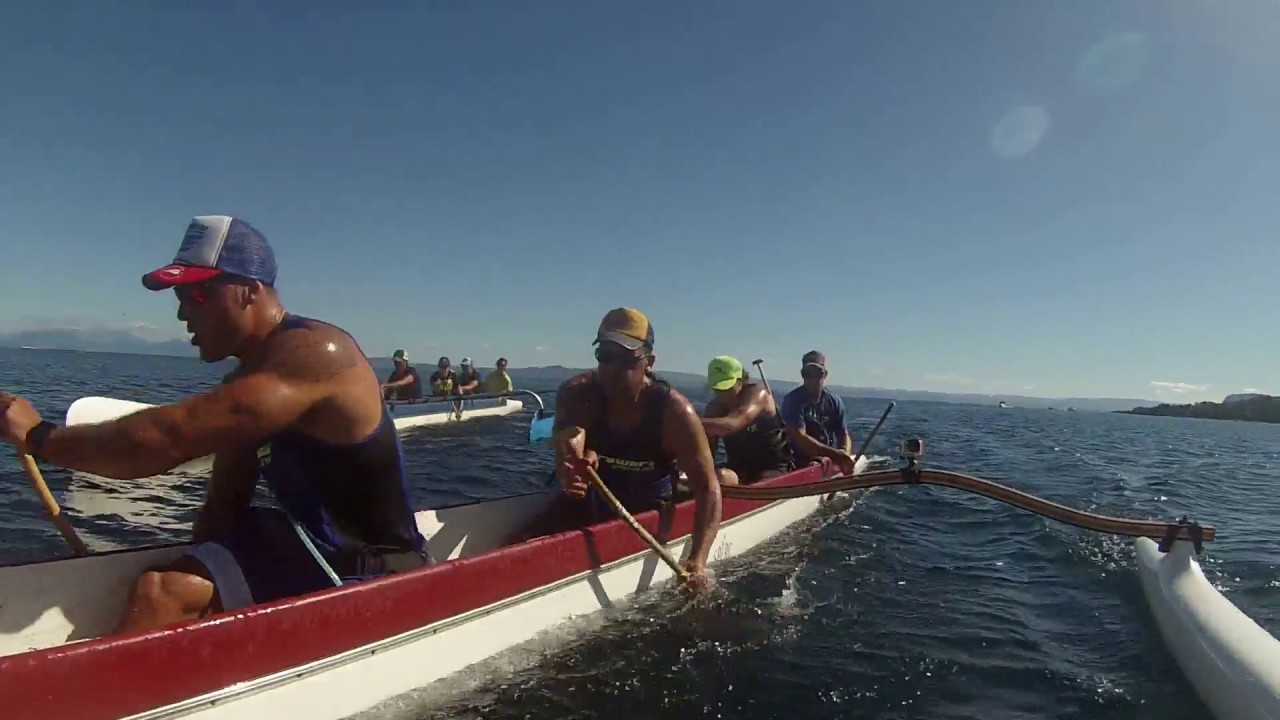 Taupo Te Wheke Waka ama Race with Tarawera OCC - YouTube