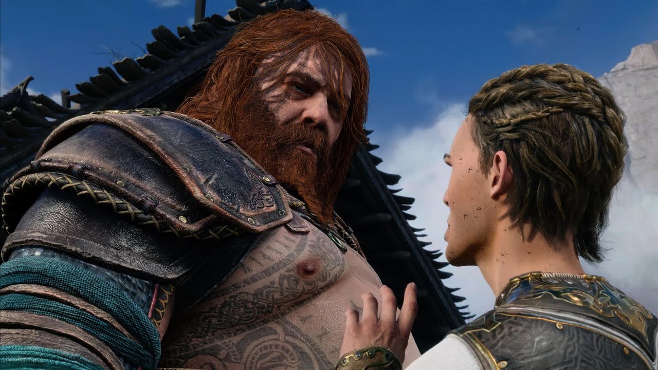 Thor saves Loki from Heimdall - God of War Ragnarok - YouTube