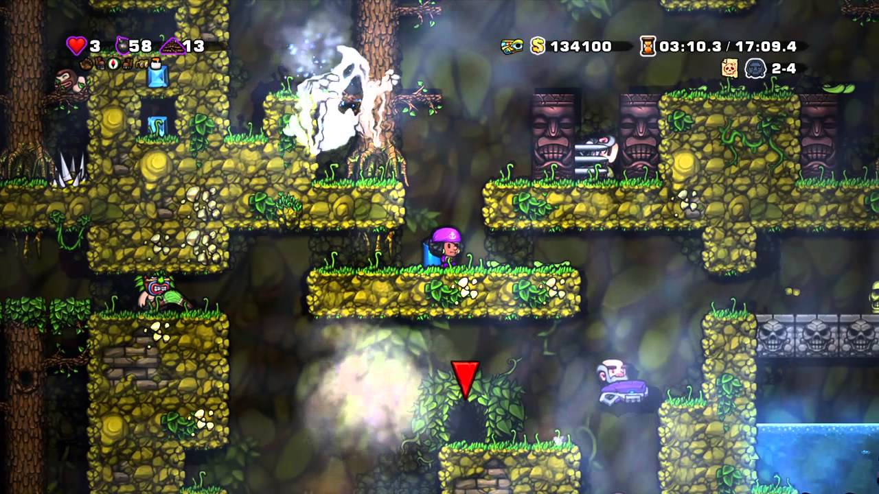 Spelunky: Angry shopkeeper with alien blaster - YouTube