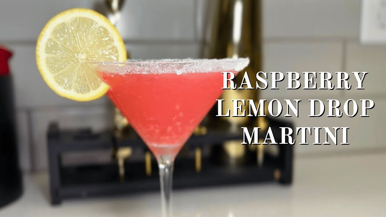 RASPBERRY LEMON DROP MARTINI COCKTAIL RECIPE | HOW TO MAKE A LEMON DROP ...