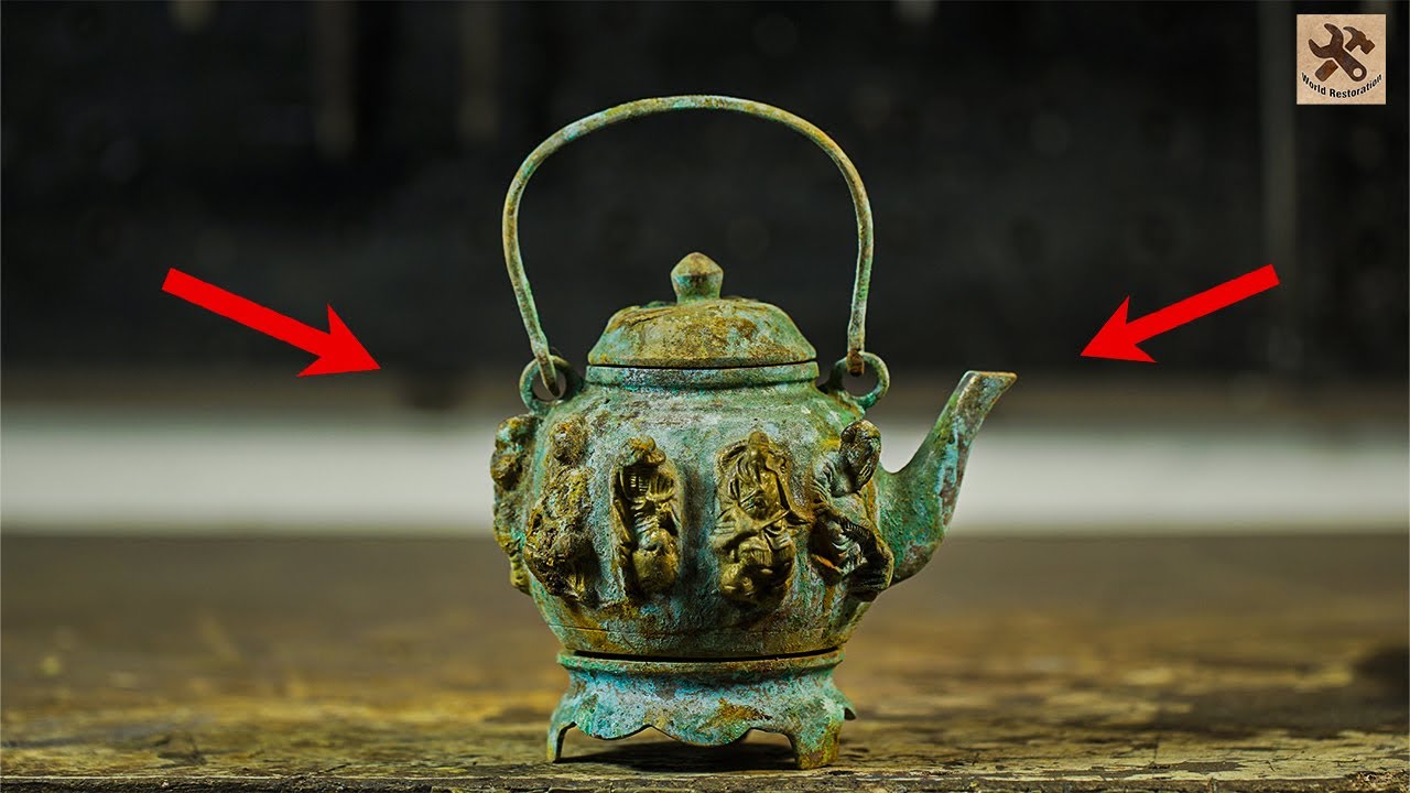 Restoration Broken 99 Years Old Antique Teapot - YouTube