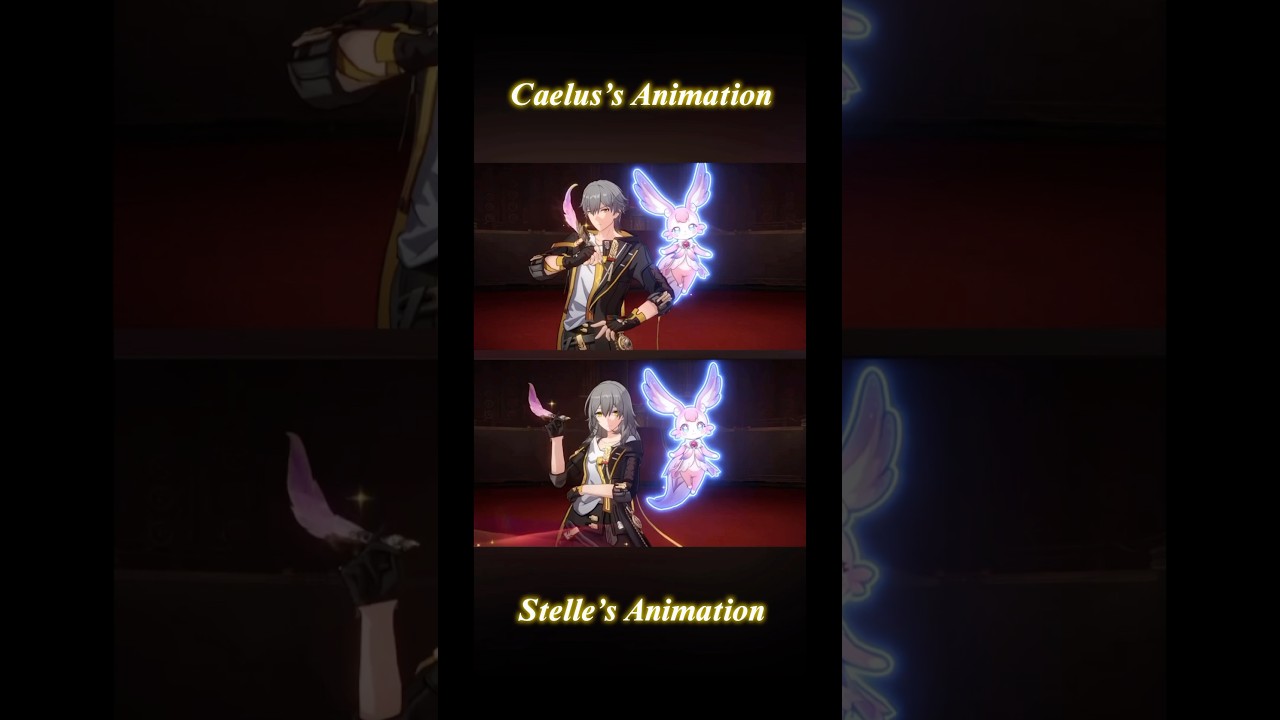 Trailblazer Caelus & Stelle Remembrance Path Animations | Honkai Star ...