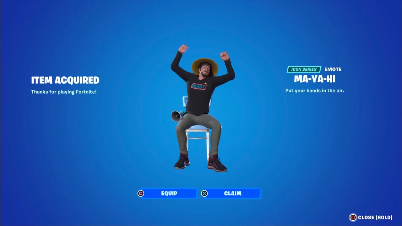 Buying the Ma-Ya-Hi emote in Fortnite - YouTube